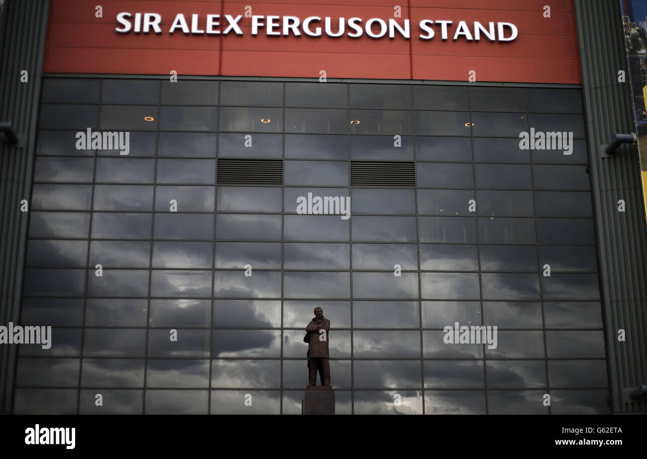 Soccer - Sir Alex Ferguson retires. General Views of Old Trafford on ...