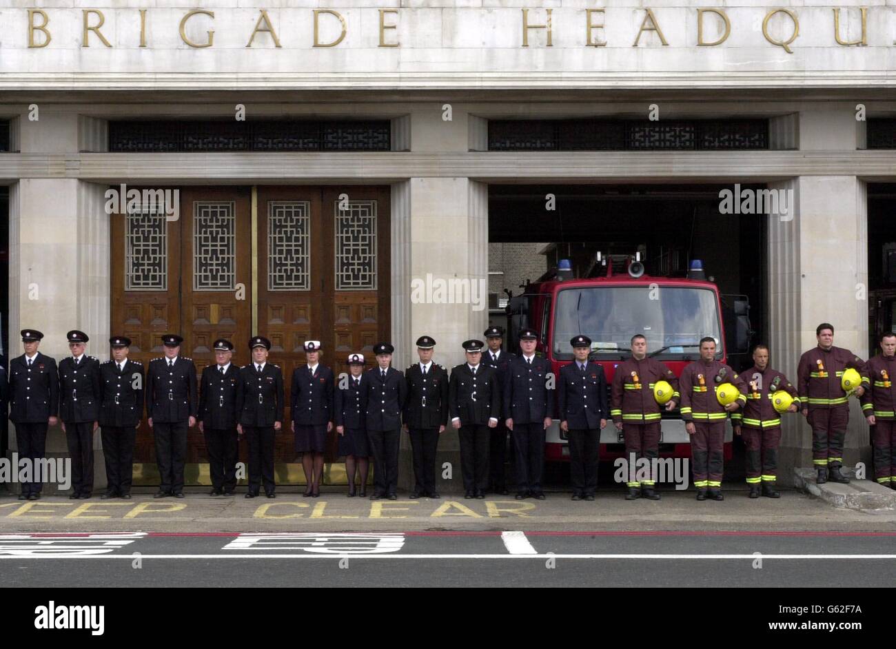 LFB HQ - 9/11 1st Anniversary Stock Photo - Alamy