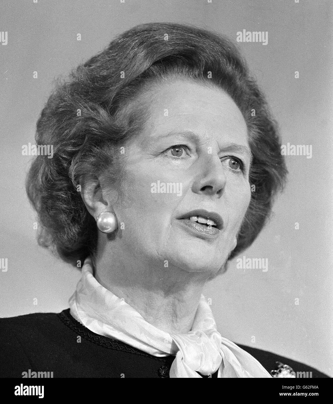 Prime Minister of Great Britain, Mrs Margaret Thatcher, 62, who is now ...