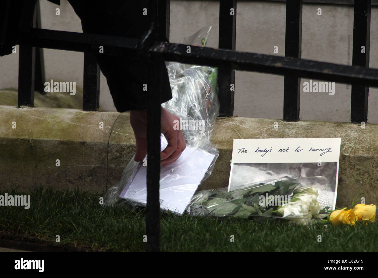 Baroness Thatcher death Stock Photo - Alamy
