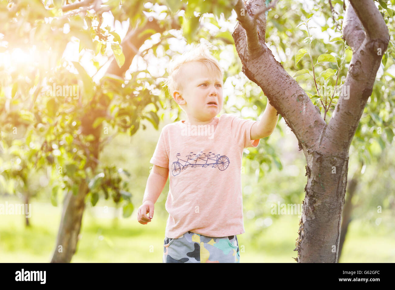 angry boy in park Stock Photo - Alamy