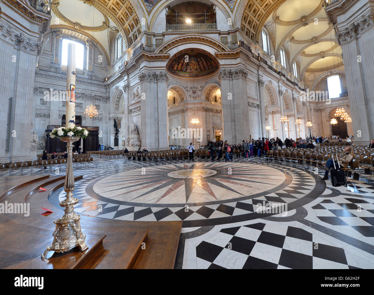 A general view of the inside of St Paul's Cathedral, London, ahead of ...