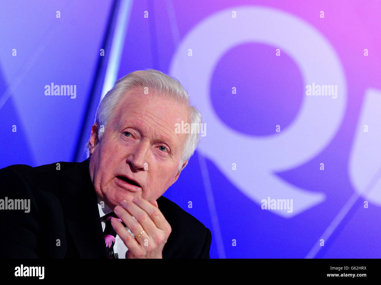 During the filming of question time hi-res stock photography and images ...