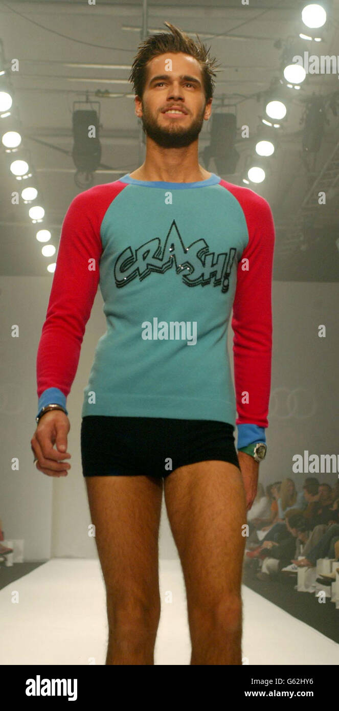 Big Brother contestant Alex Sibley wearing a creation by Scott Henshall ...