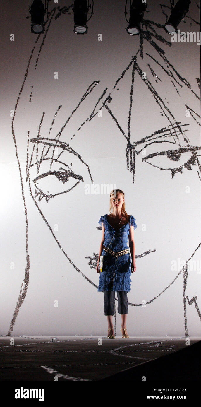 Models wearing creations from designer Betty Jackson's spring/summer ...