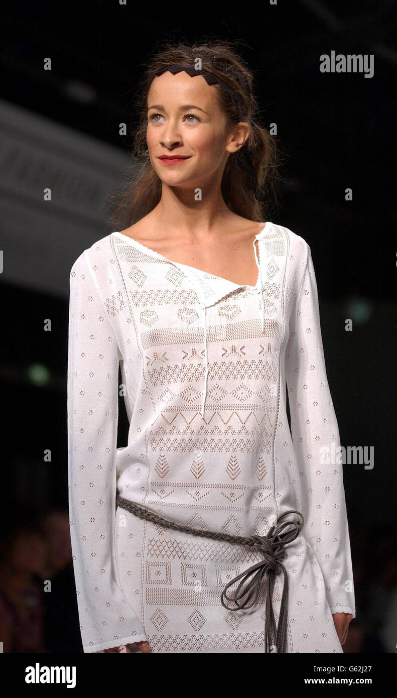 Model Leah Wood (daughter of Rolling Stone Ronnie Wood) wearing a ...