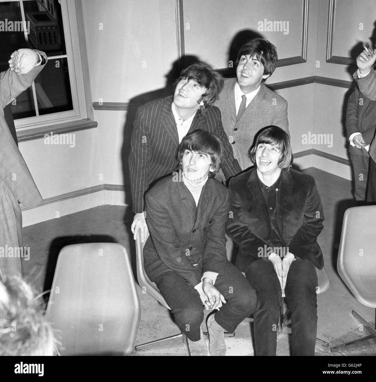 Press conference following Black and White Stock Photos & Images - Alamy