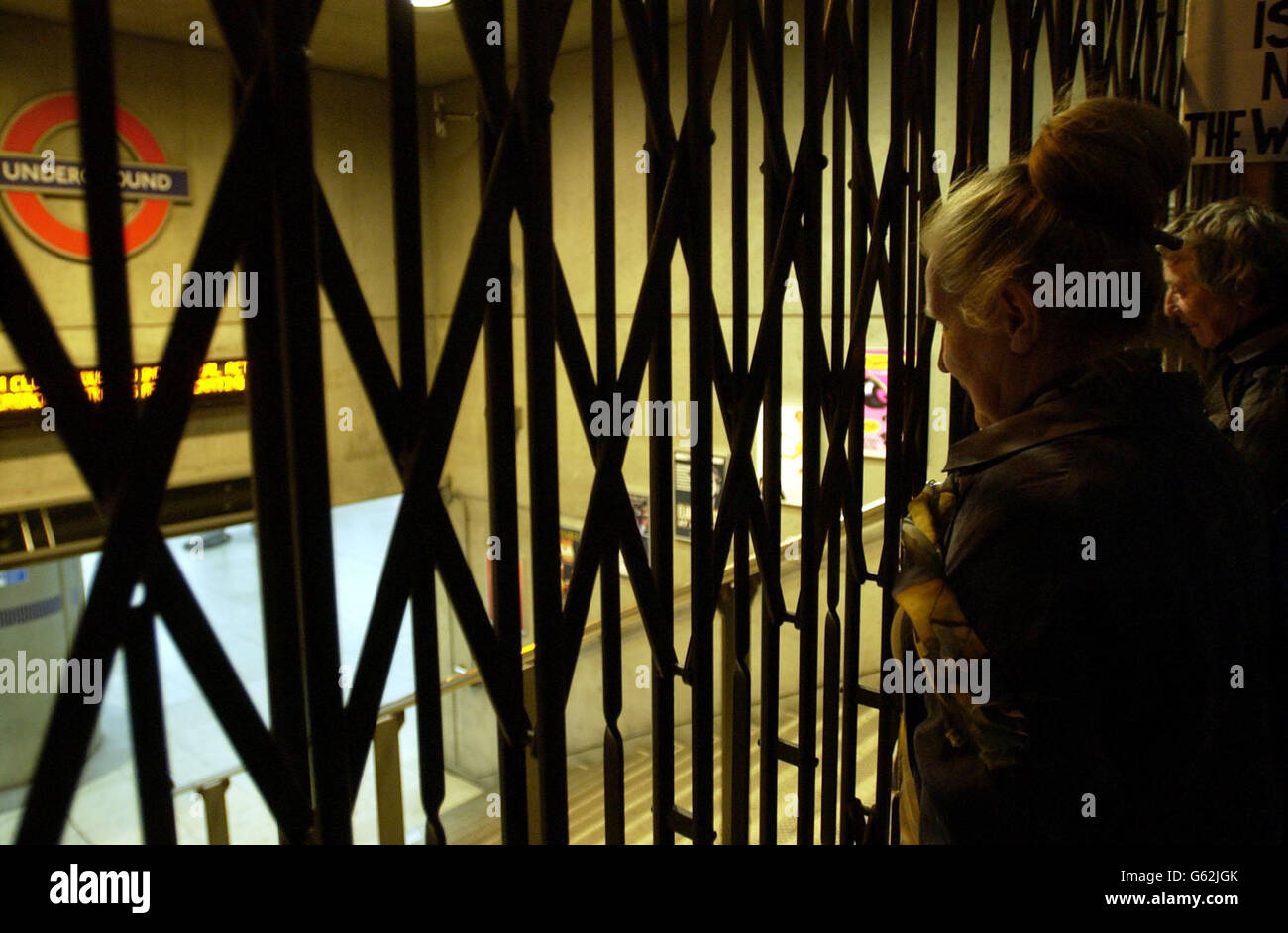 Anne Kobayashi (left) and Angela Broome of London, are left stranded as ...
