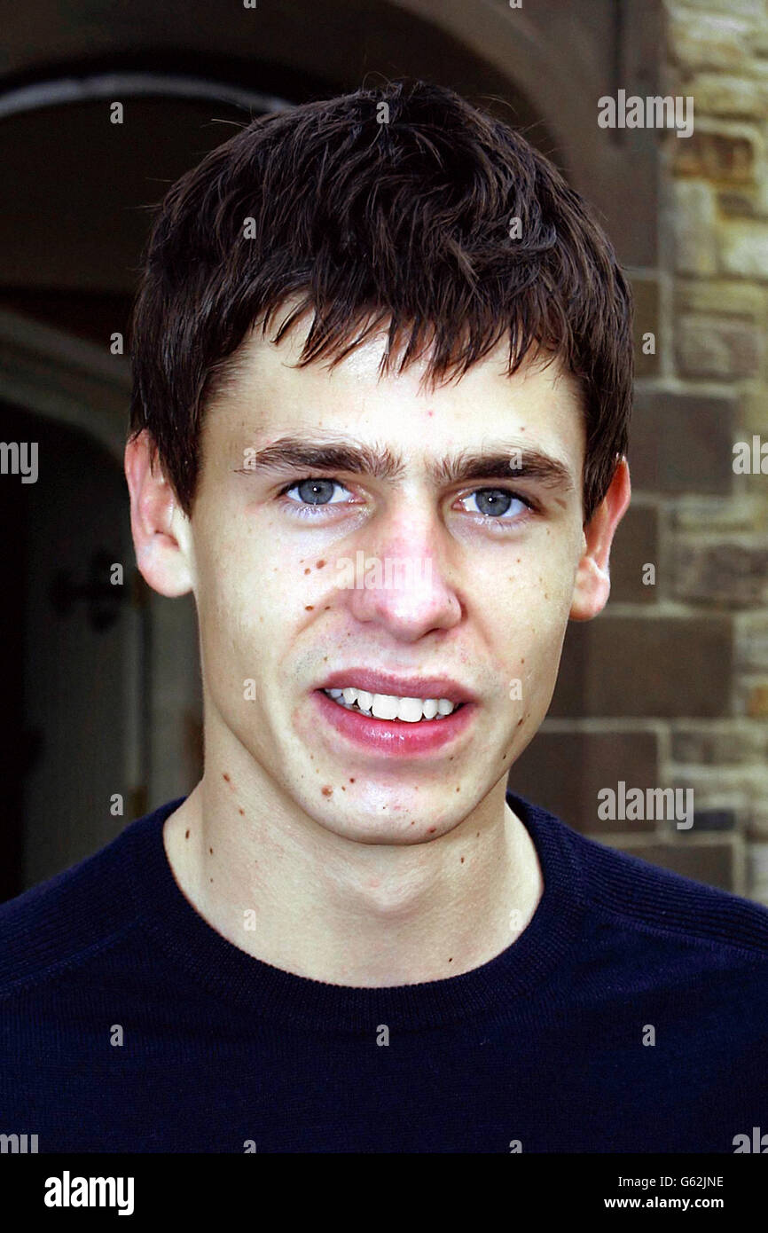 Kelvin Fletcher, who plays Andy Sudgen celebrates on the set of ...