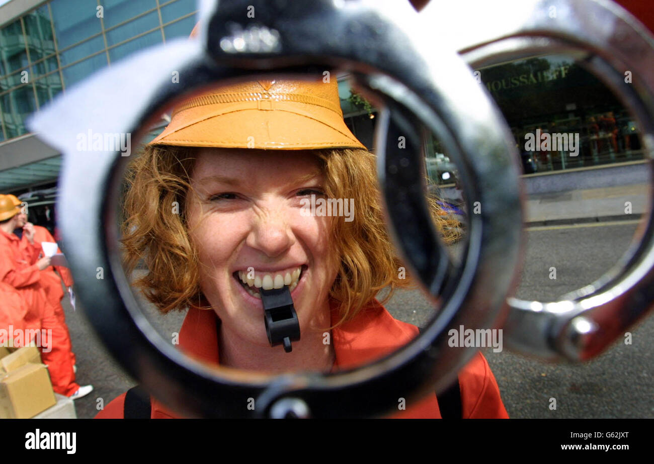 EasyJet employee Ruth Start dressed as a member of the "EasyJet low ...