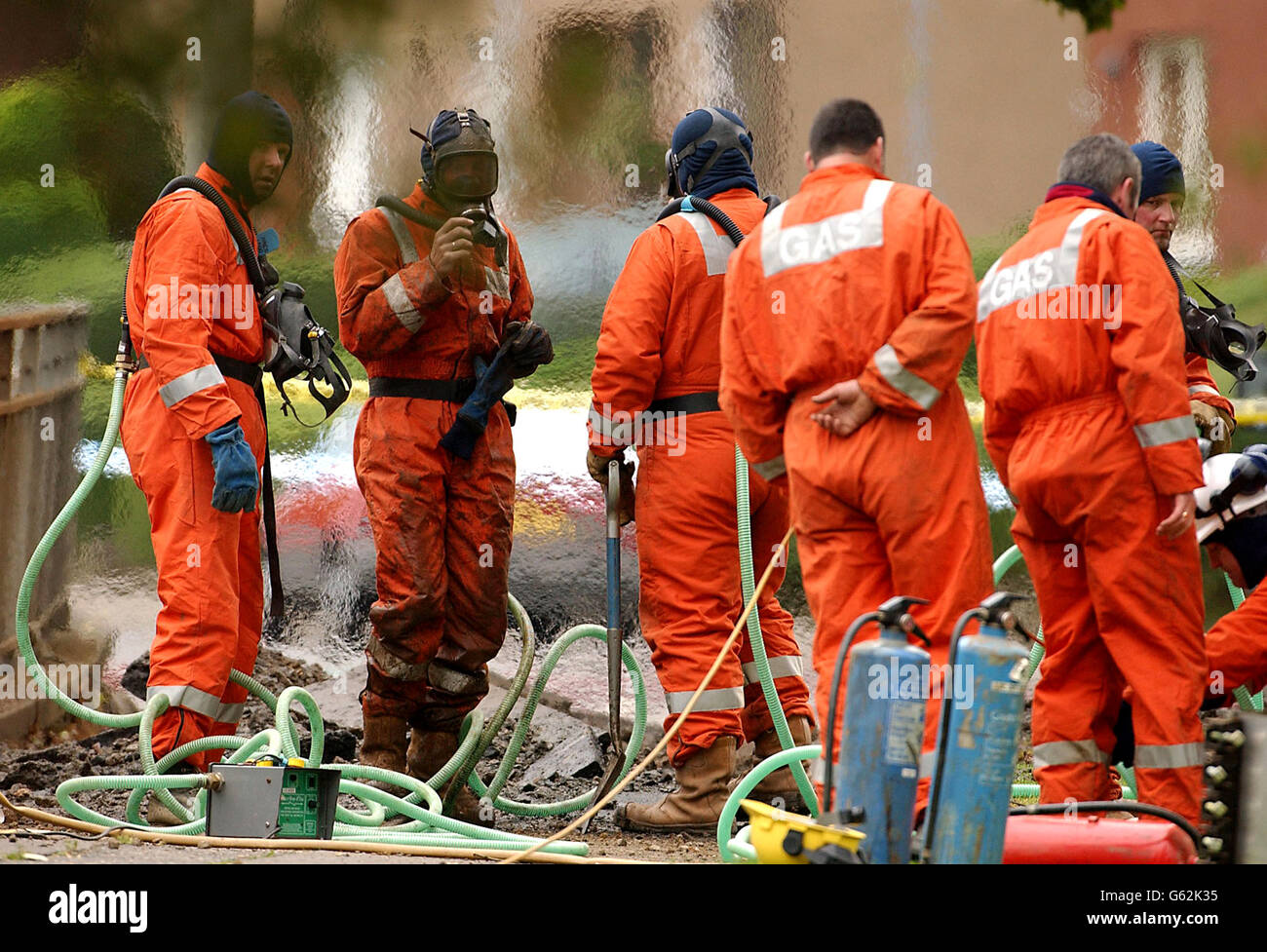 Gas Pipe Rupture in Glasgow Stock Photo - Alamy