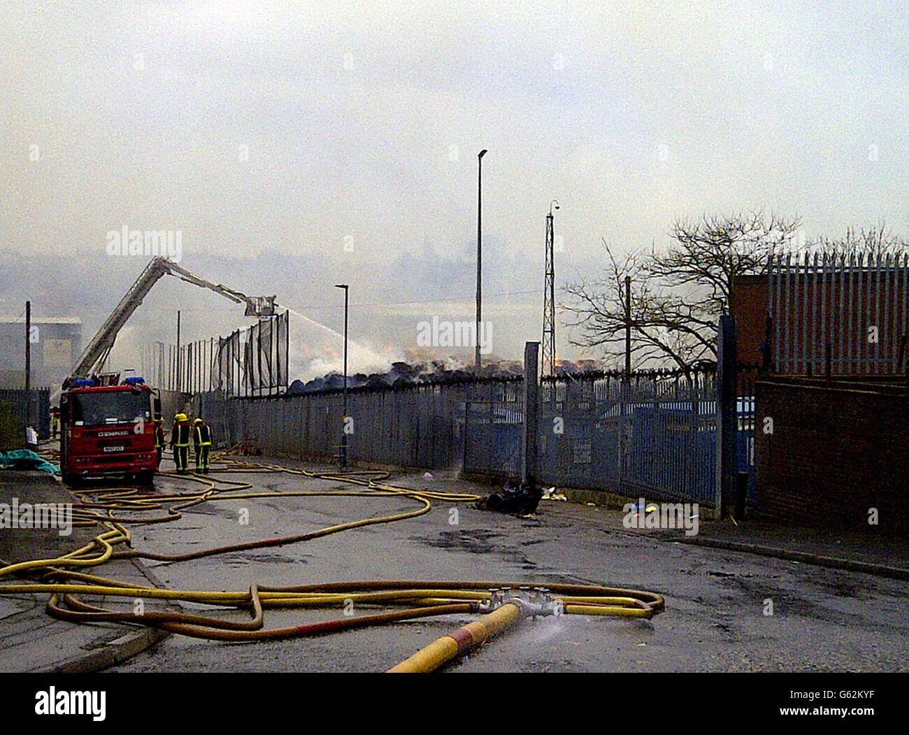 Still taken from PA Video of ten thousand tons of cardboard that has ...