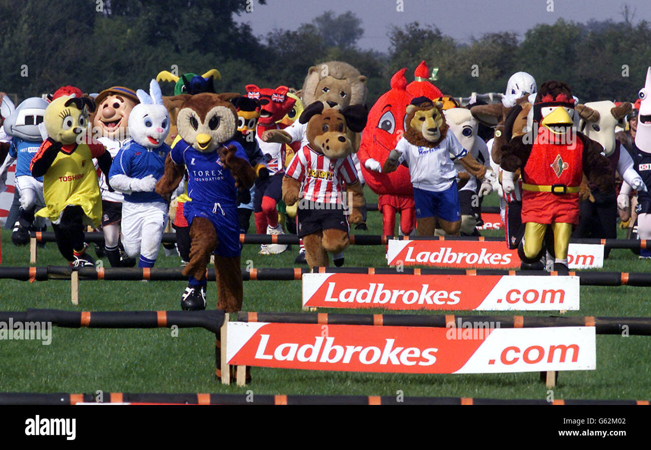 Kevin Williams, 28, from Oldham in character as Oldham Athletic mascot ...