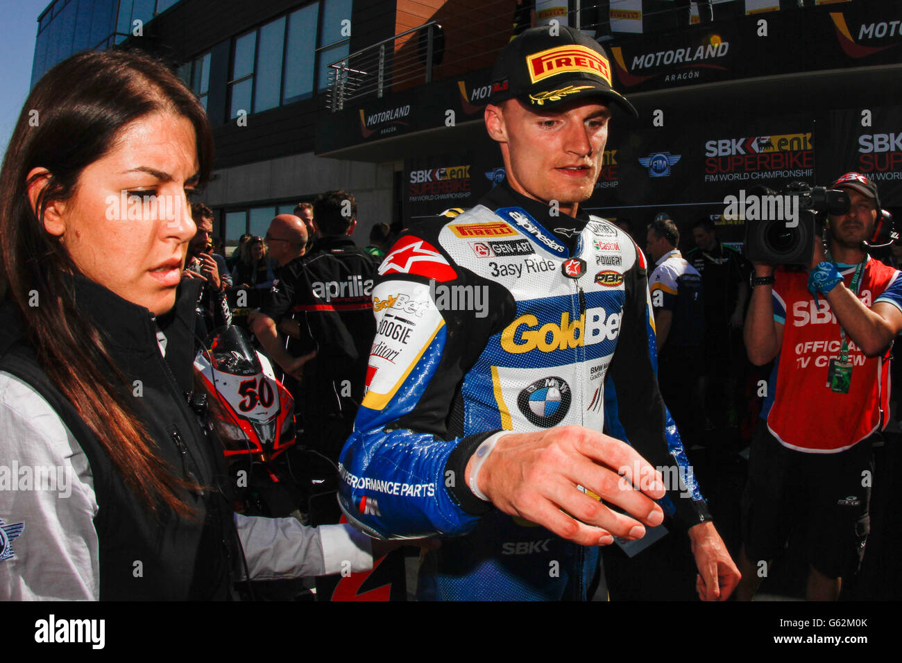 Moto Racing - SuperBike World Championship - Aragon Stock Photo - Alamy