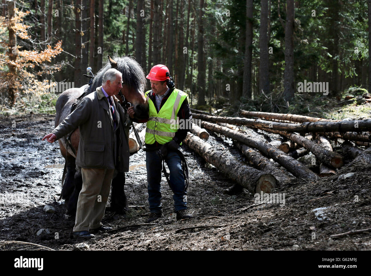 Prince Charles Scotland visit Stock Photo - Alamy