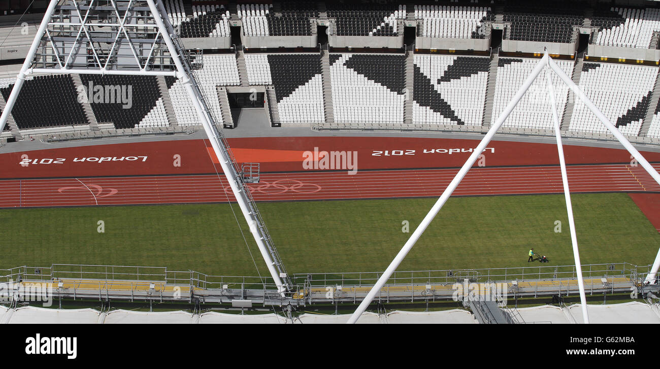 The view of the Olympic Stadium which hosted the track and field events ...