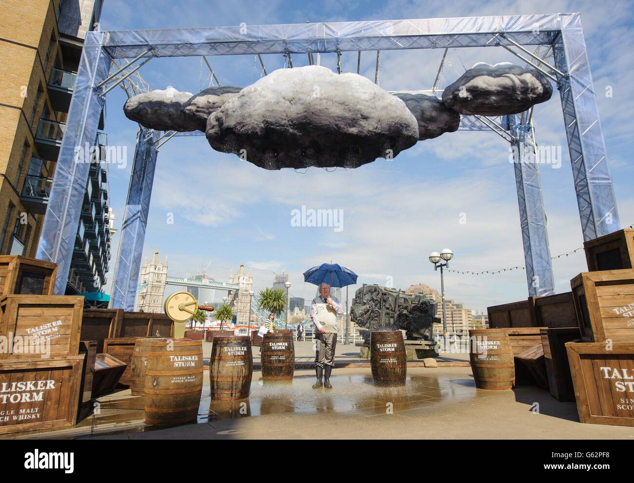 Interactive storm installation Stock Photo - Alamy