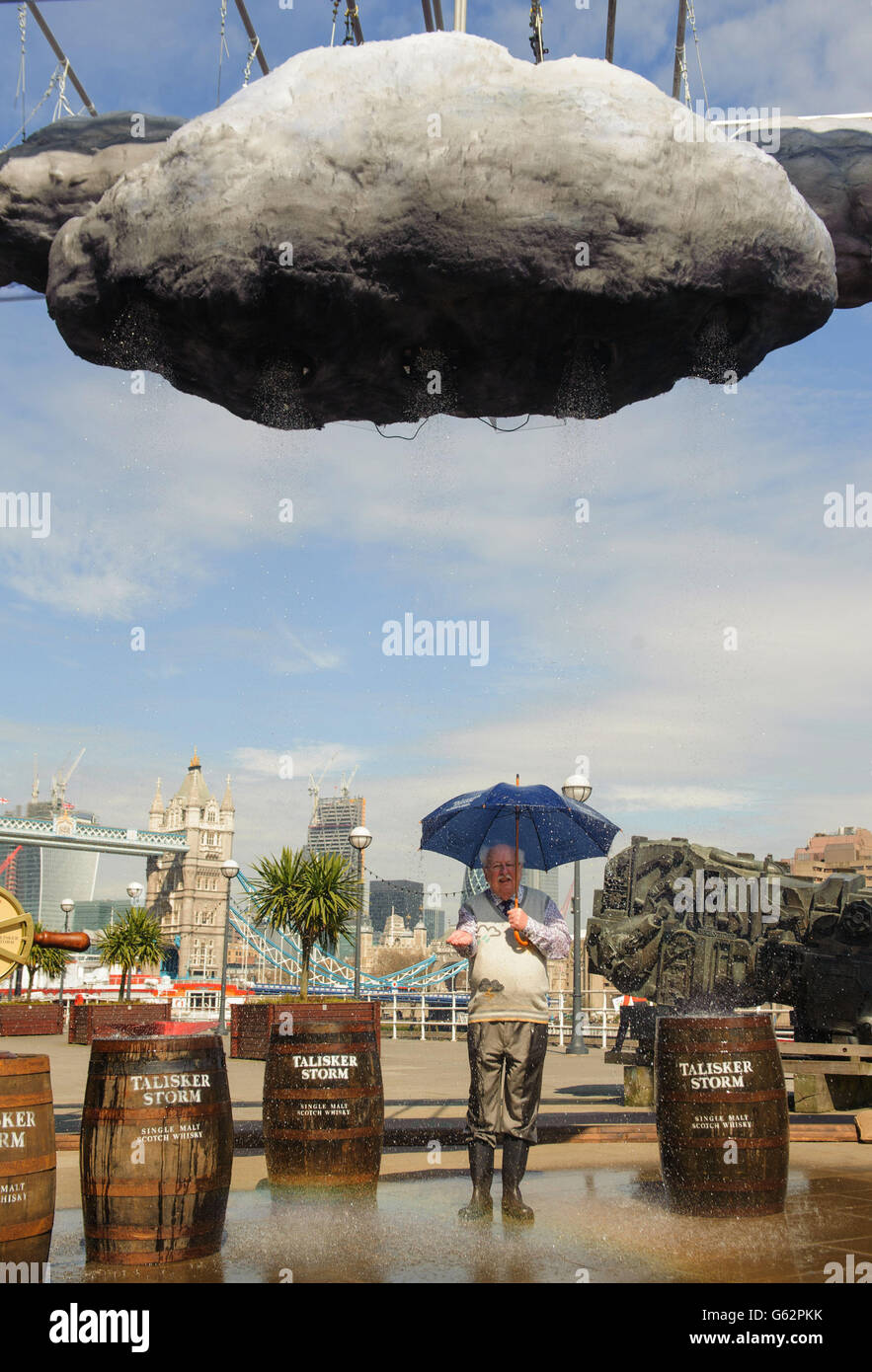Interactive storm installation Stock Photo - Alamy