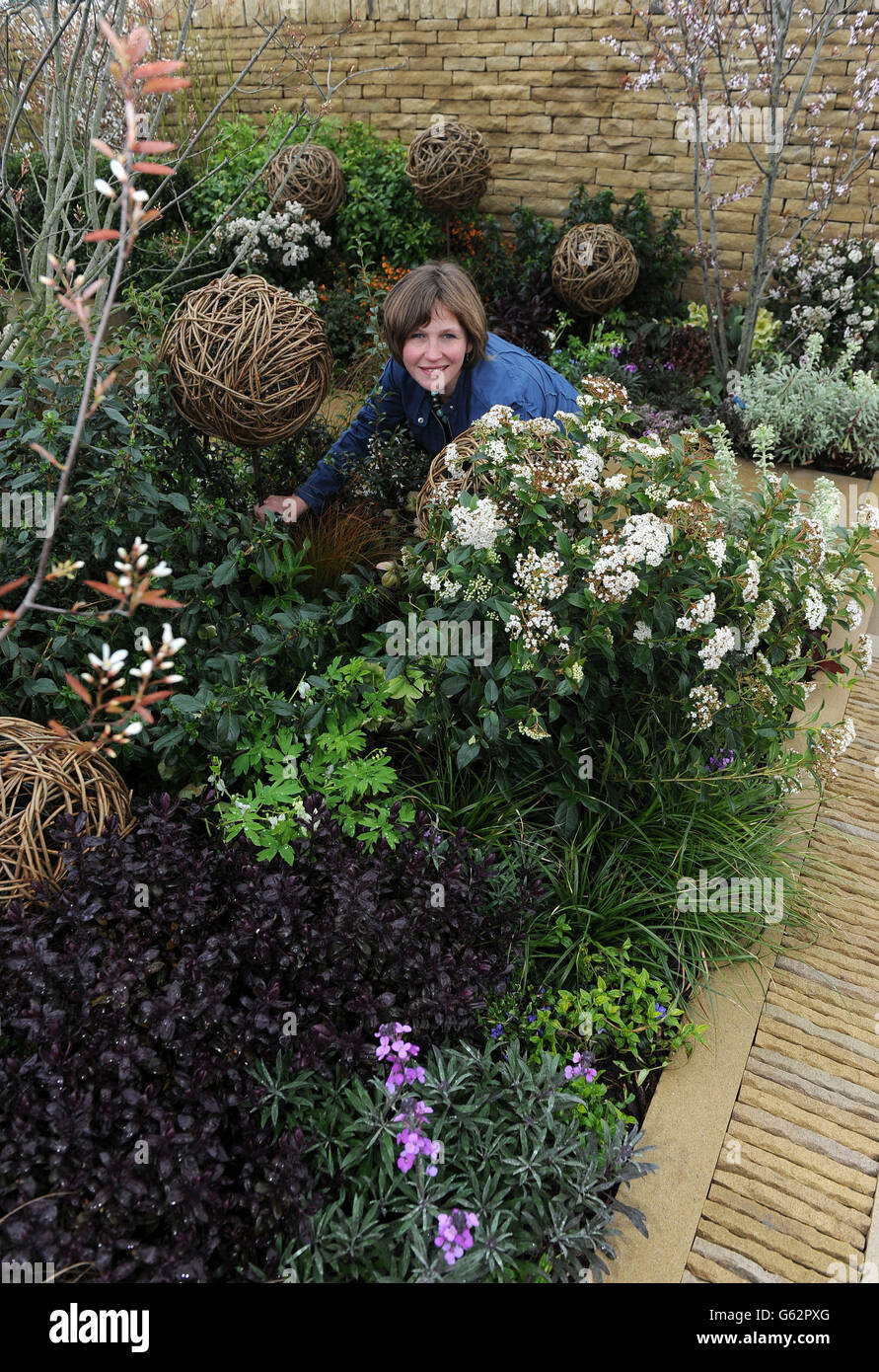 Garden designer Lizzie Tulip inside her garden entitled 'The Rough With ...