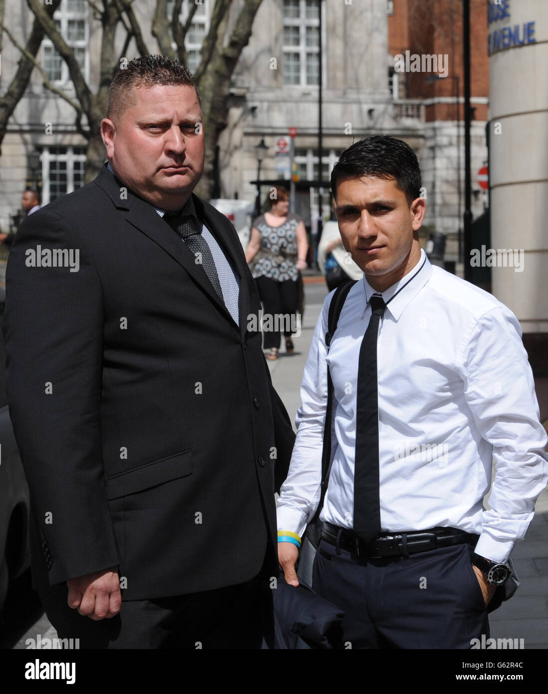 Najibullah Hashimi (right) with his foster father Steve Griffiths ...