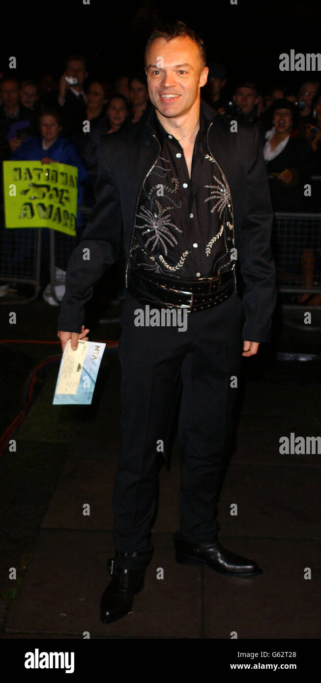 TV presenter Graham Norton arriving at the National Television Awards ...