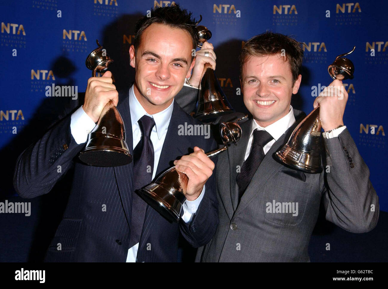 Anthony McPartlin (left), and Declan Donnelly, Ant & Dec, with their ...