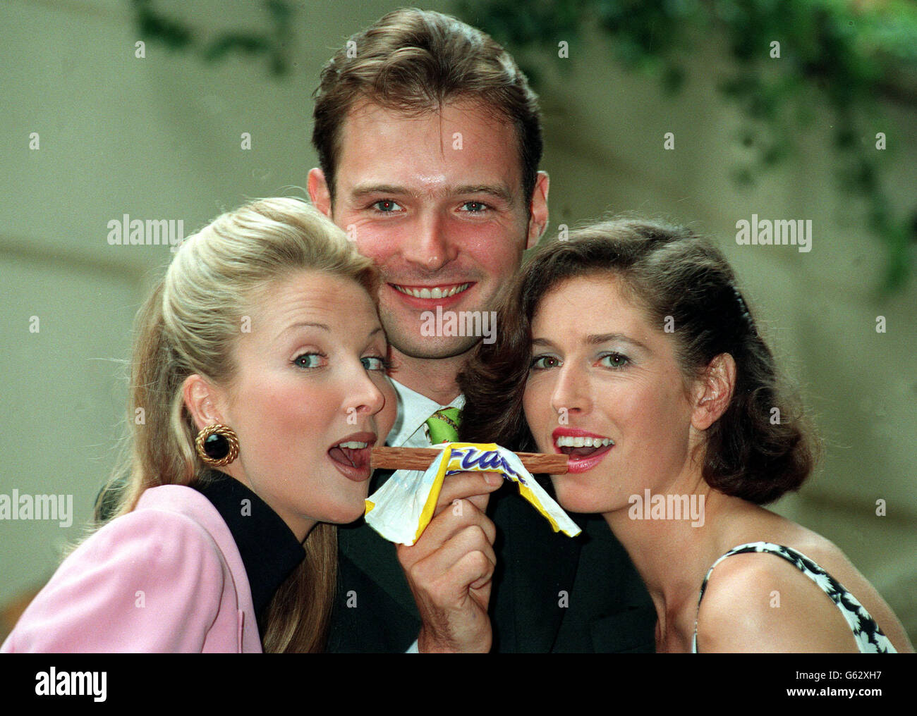 John Leslie and Cadbury Flake girls Stock Photo - Alamy
