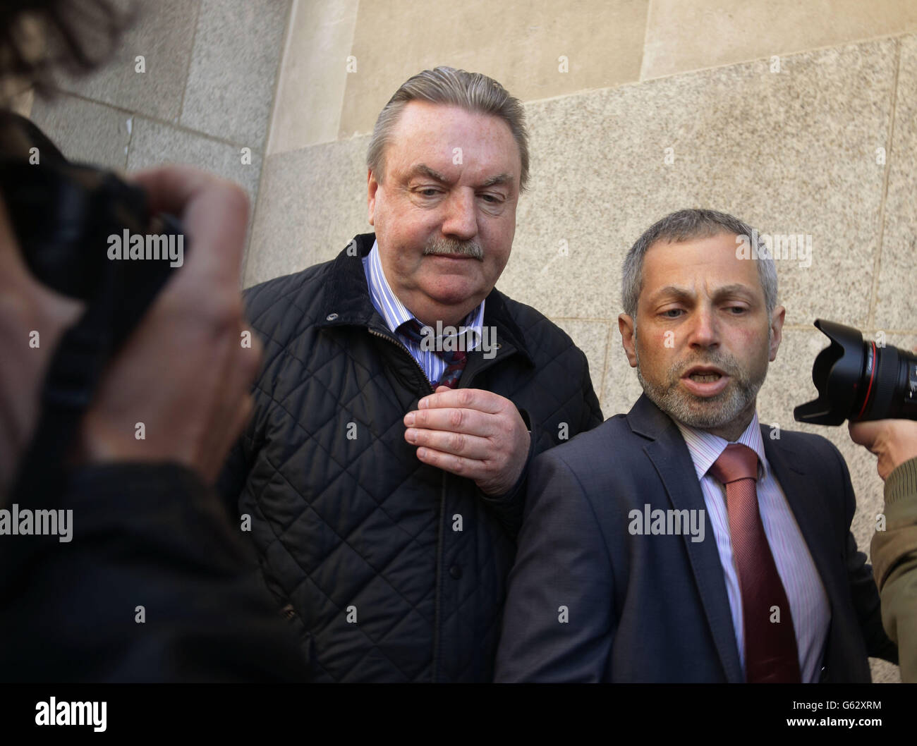 Millionaire businessman James McCormick (centre) arriving at the Old ...