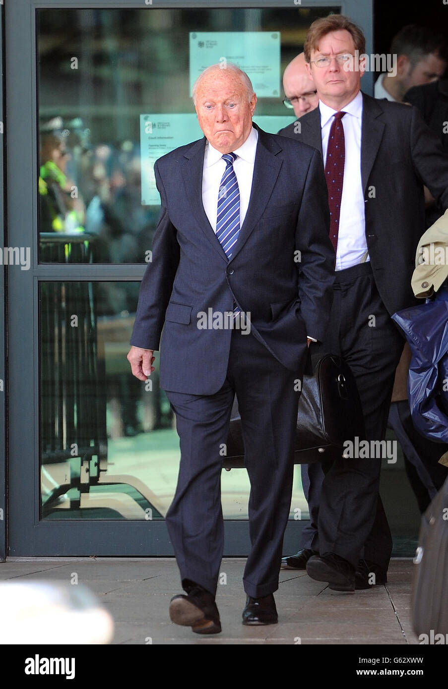 Veteran BBC broadcaster Stuart Hall leaves Preston Crown Court after it ...