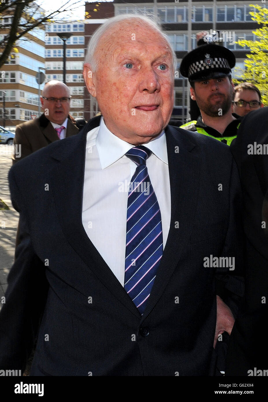 Veteran BBC broadcaster Stuart Hall leaves Preston Crown Court after it ...