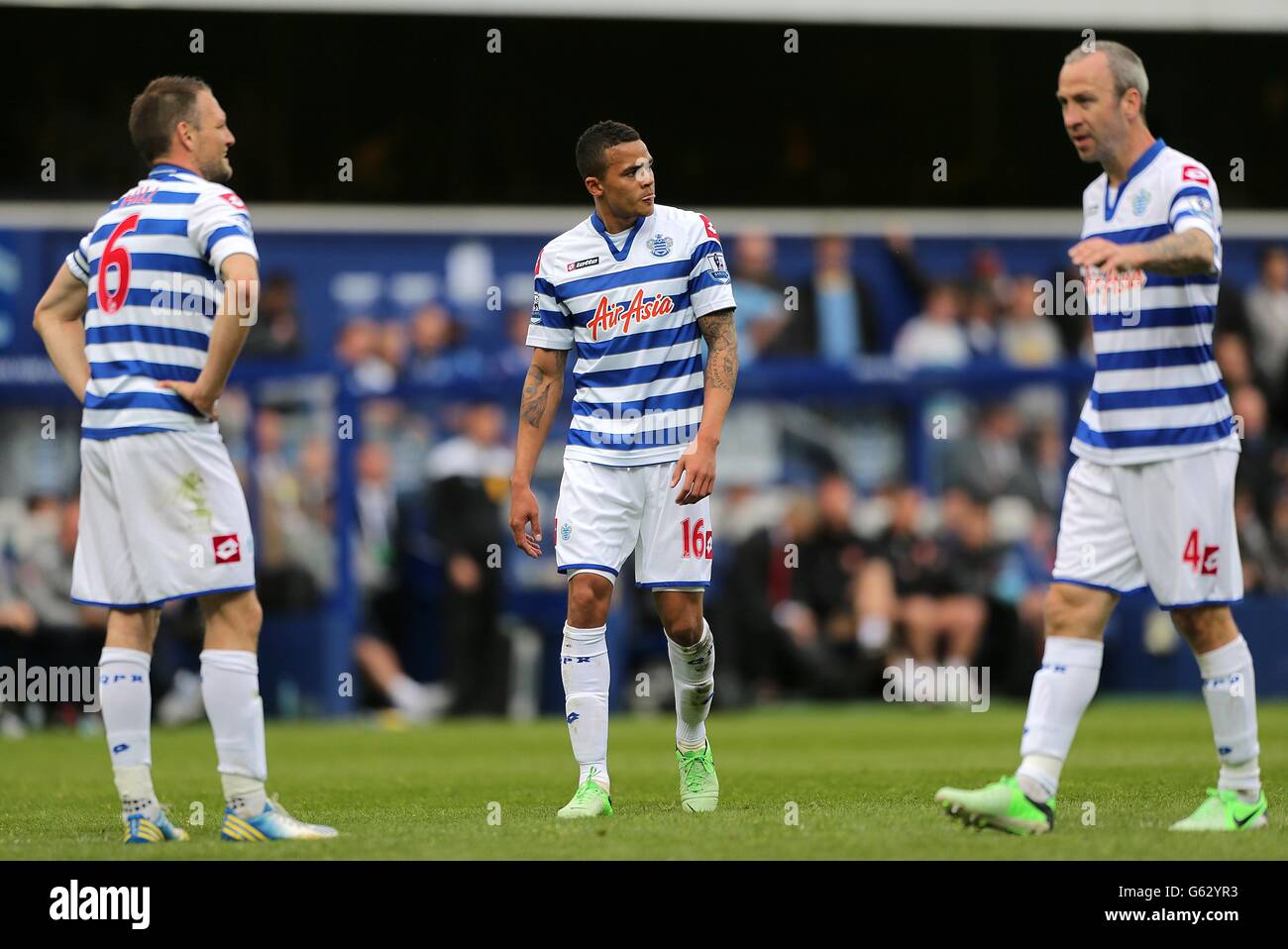 Shaun derry right and clint hill left appear dejected hi-res stock photography and images - Alamy