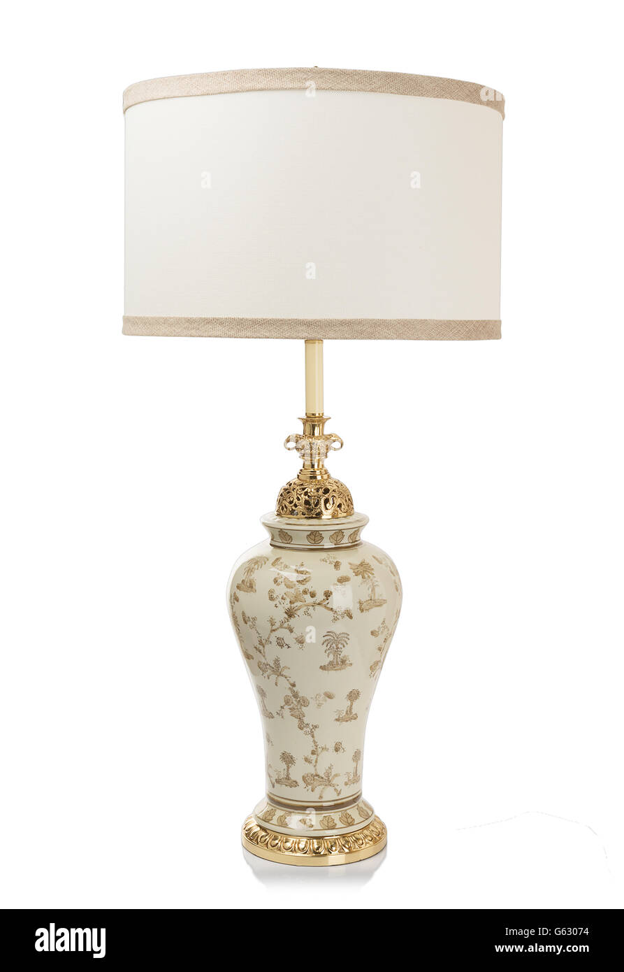 Modern luxury table lamp isolated on white background Stock Photo - Alamy
