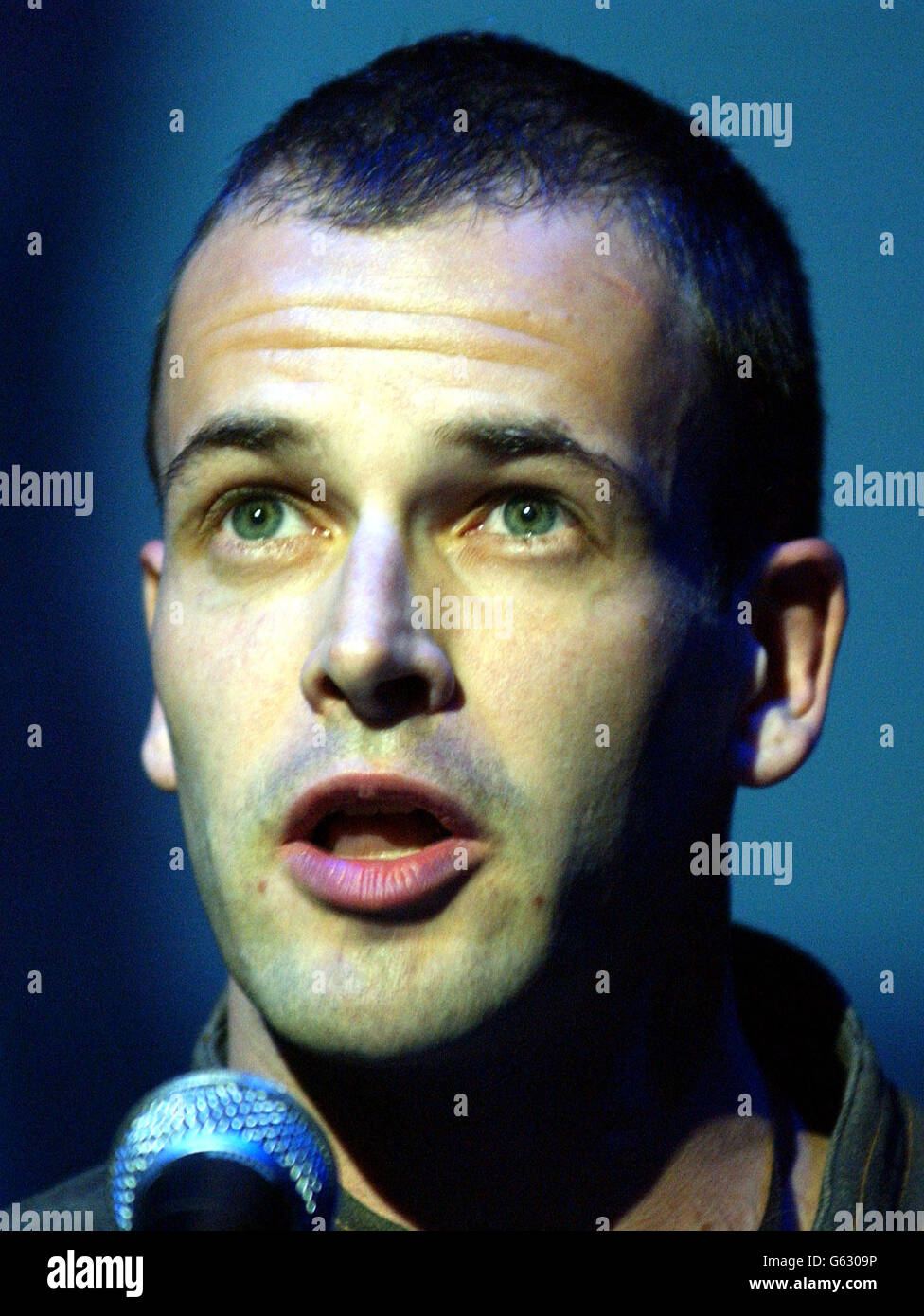 Actor Jonny Lee Miller on stage at the Brixton Academy, south London ...