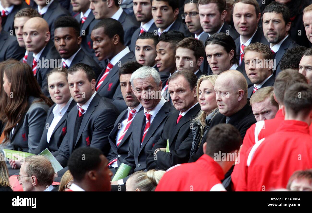 Current and former Liverpool players during the Hillsborough disaster ...