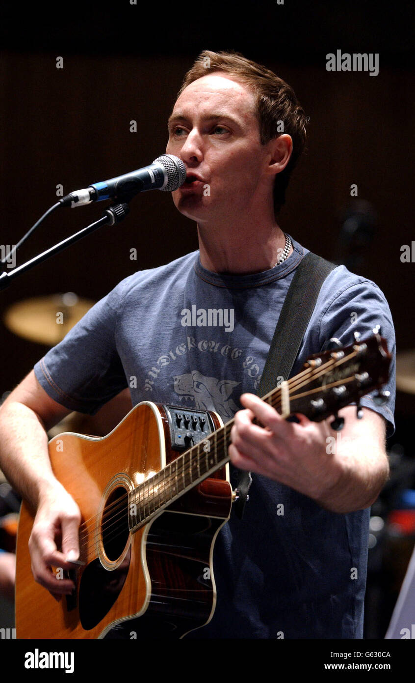 Singer Roddy Frame performs on stage during a soundcheck at The Royal ...