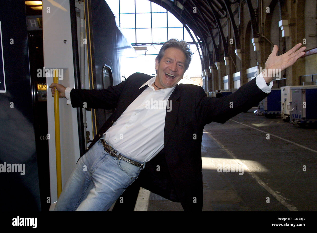 Emmerdale actor patrick mower board train from kings cross station hi ...