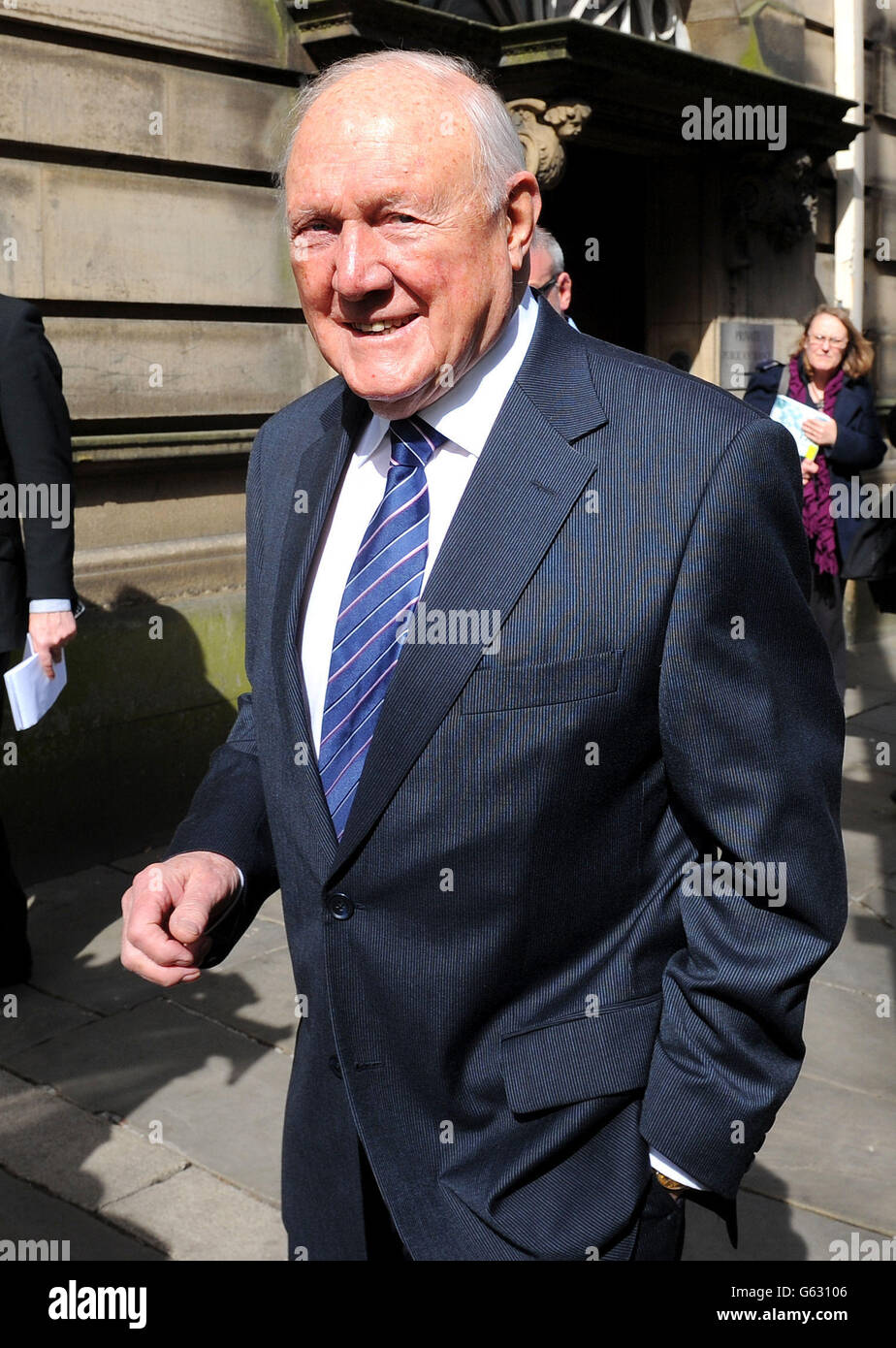 Tv presenter stuart hall leaves the sessions house crown court hi-res ...