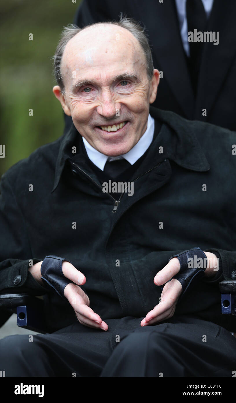 Team principal of Williams F1 team Sir Frank Williams arrives prior to ...