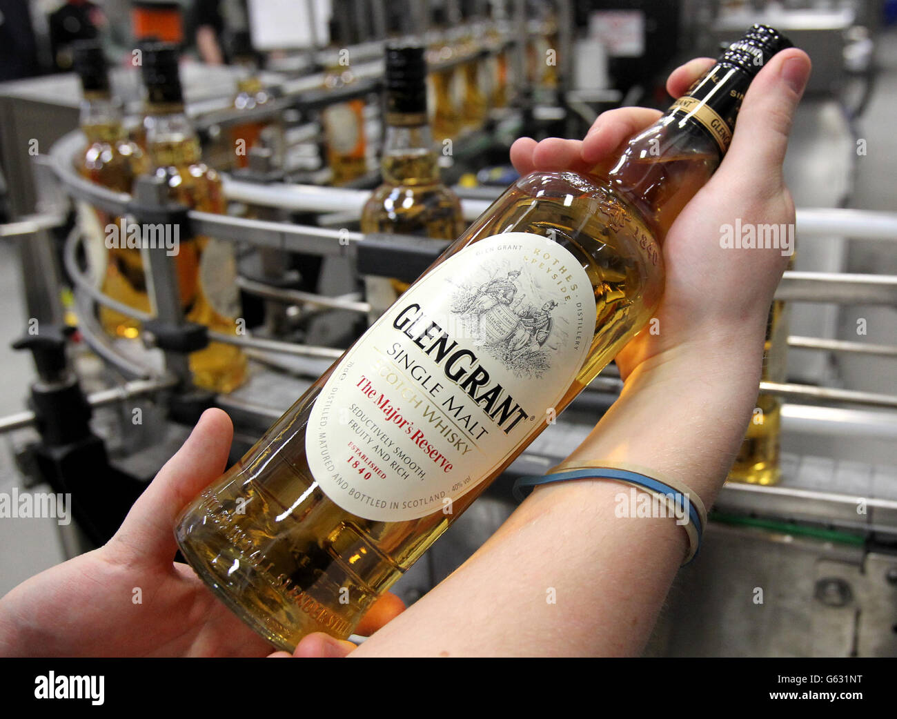 Scotland whisky distillery glen grant hi-res stock photography and ...