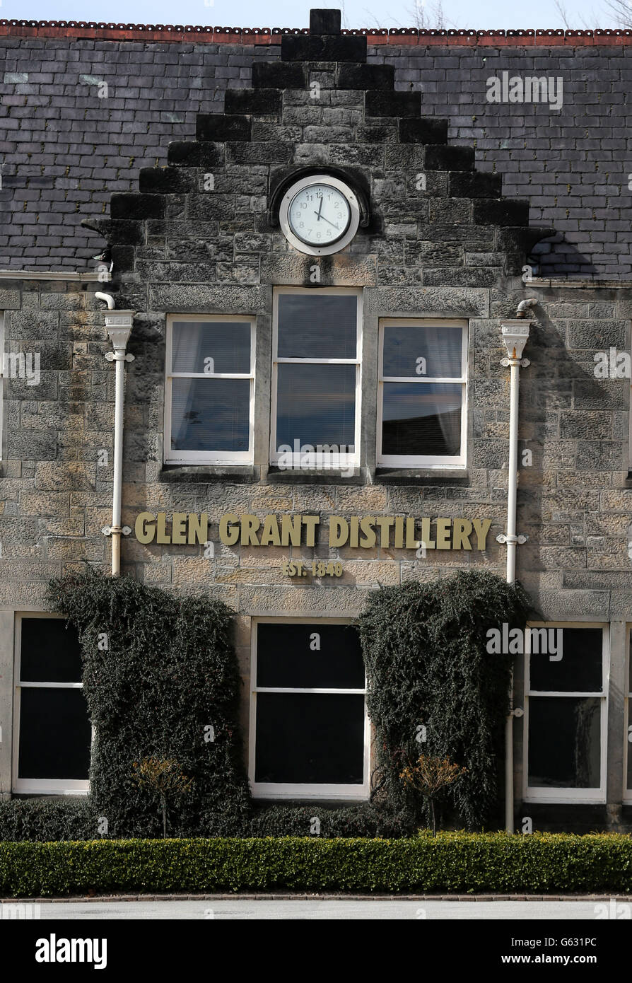 General view of the Glen Grant Distillery after the new bottling plant ...