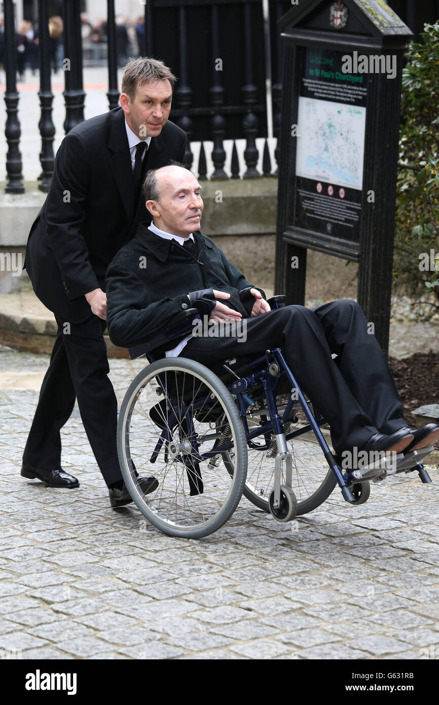 Team principal of Williams F1 team Sir Frank Williams arrives prior to ...