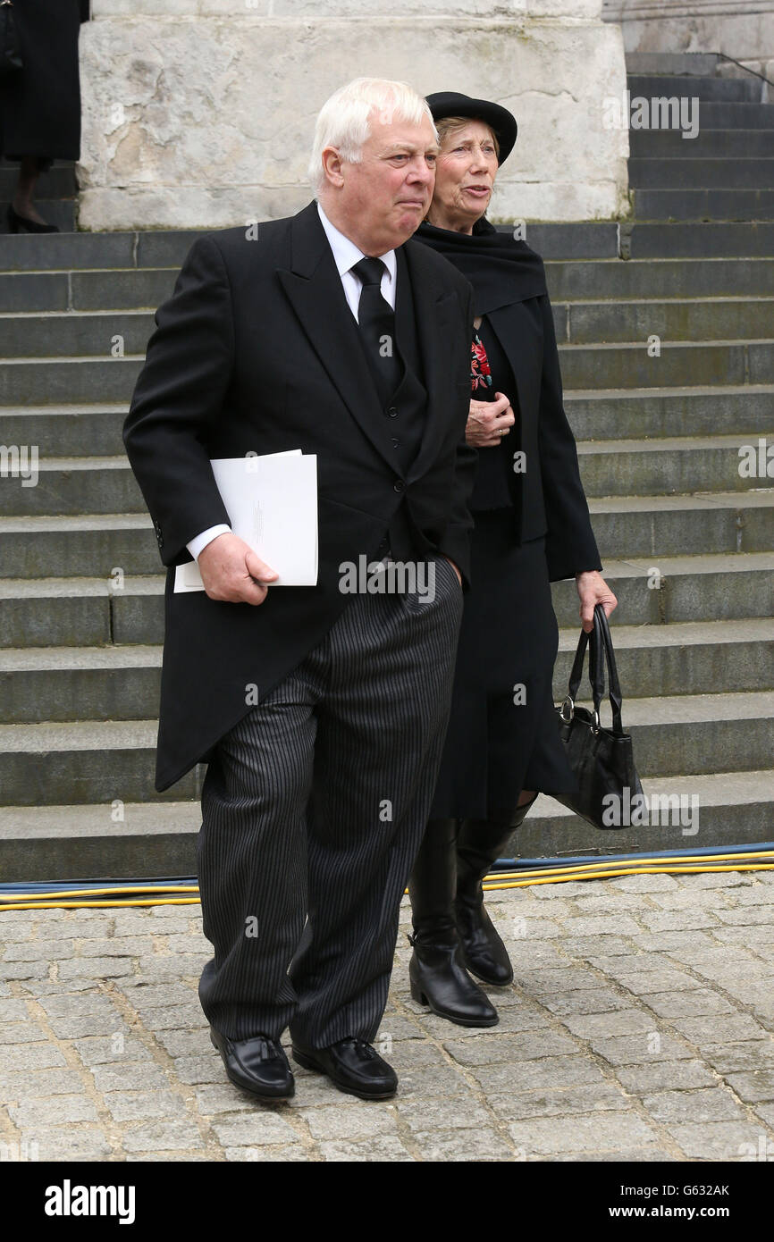 Lord patten leaves st pauls cathedral hi-res stock photography and ...