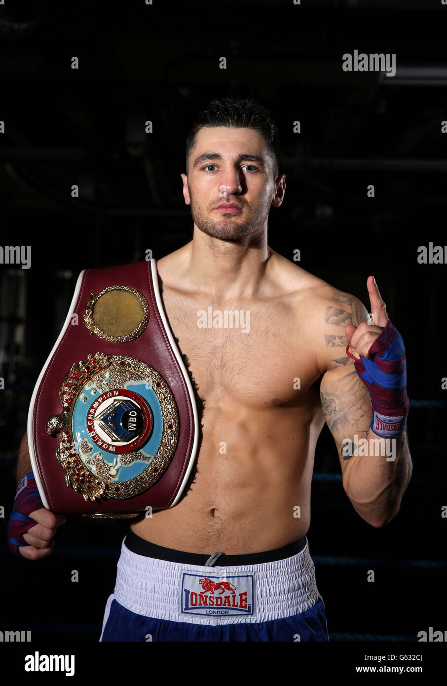 Wbo world light heavyweight champion nathan cleverly hi-res stock ...