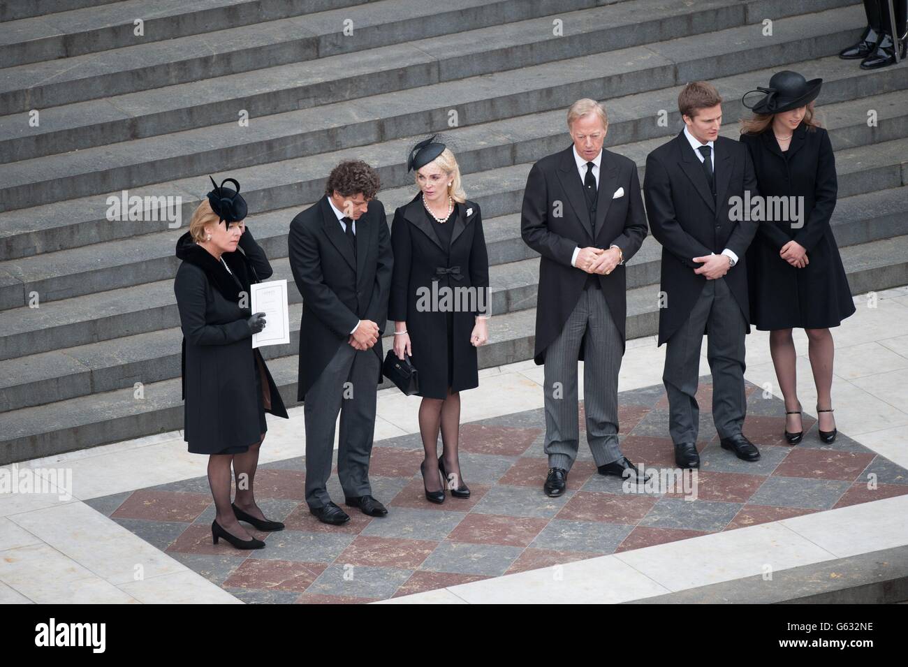 The thatcher family from left to right carol thatcher hi-res stock ...