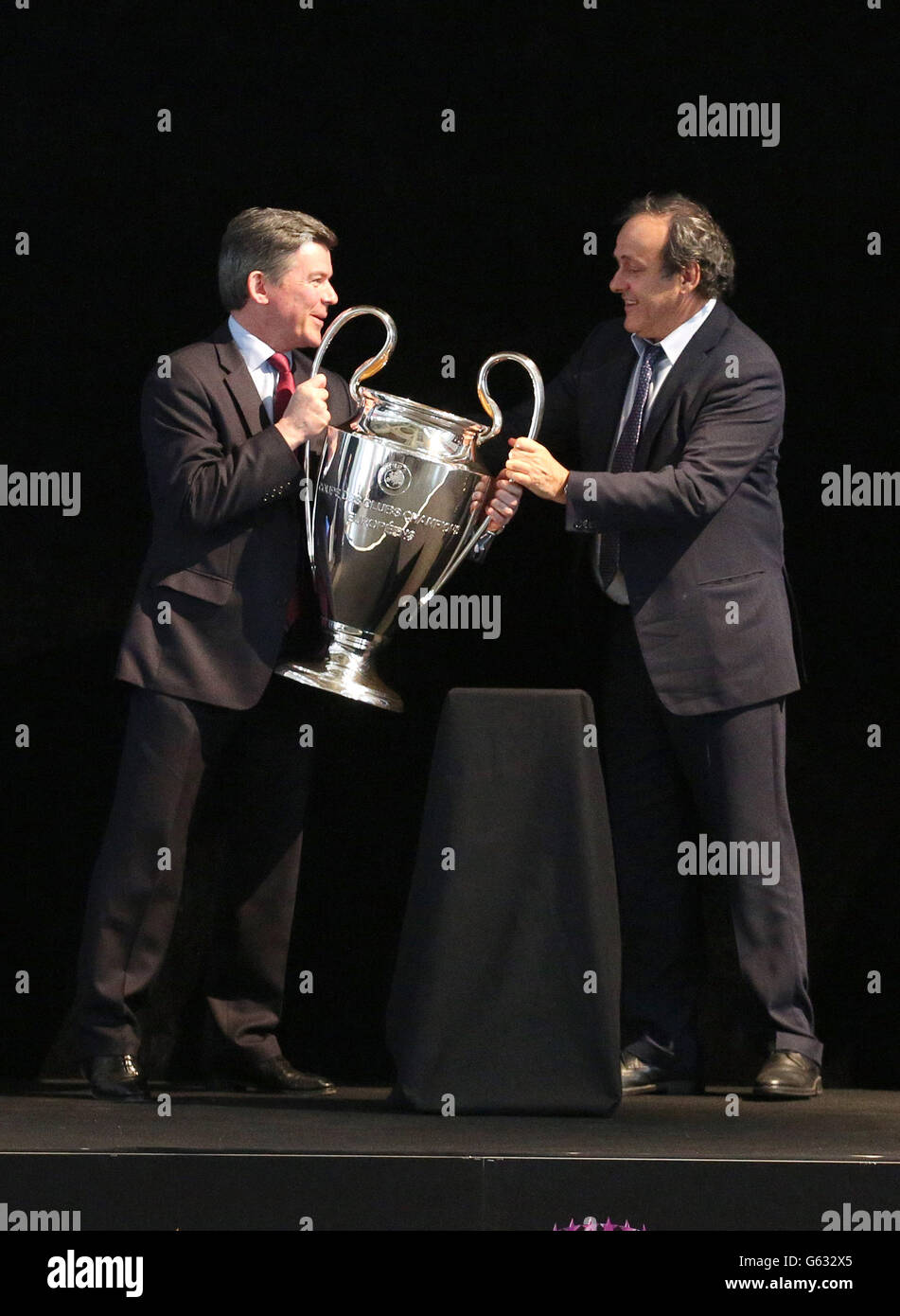 Soccer - UEFA Champions League Trophy Handover - Banqueting House Stock ...