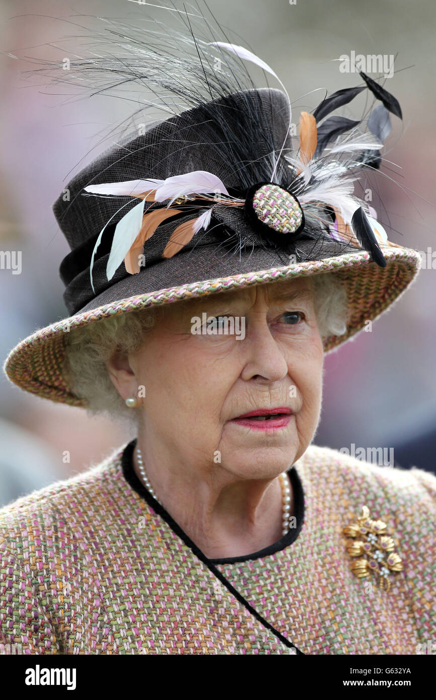 Queen Elizabeth II during the Dubai Duty Free Spring Trials Raceday at ...
