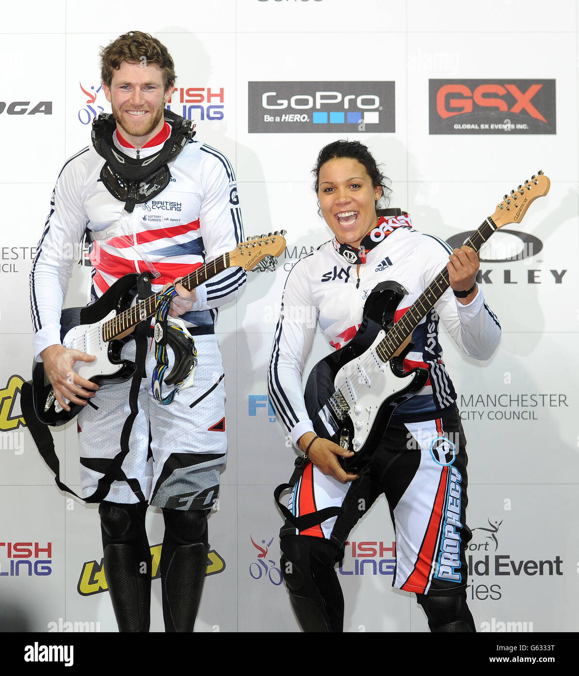 Shanaze Reade (right) and Liam Phillips celebrate with their prizes ...