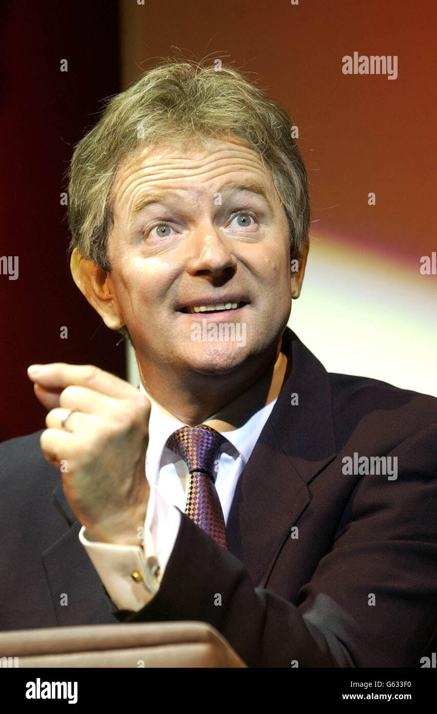 Impressionist Rory Bremner Mimics British Prime Minister Tony Blair On