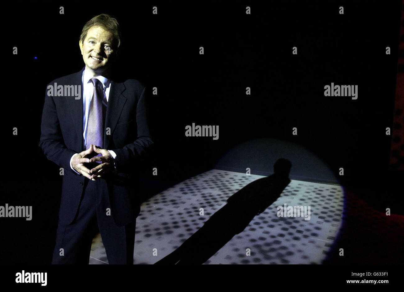 Impressionist Rory Bremner mimics British Prime Minister Tony Blair, on ...