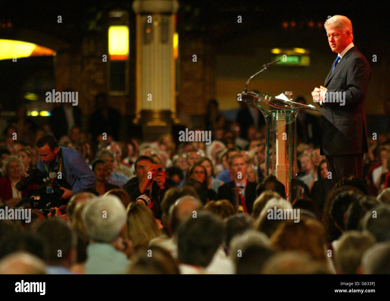 Labour Conference - Bill Clinton Stock Photo - Alamy